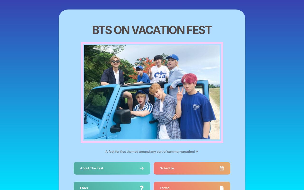 BTS On Vacation Fest